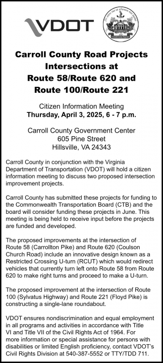 Virginia Department Of Transportation, Virginia Department Of ...